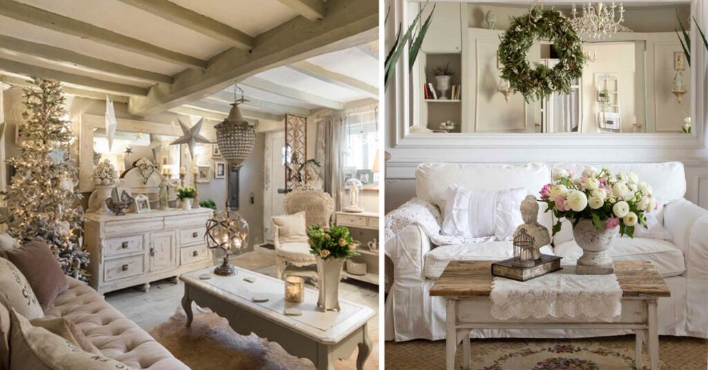 Soggiorno in stile Shabby Chic: 10 idee di arredamento