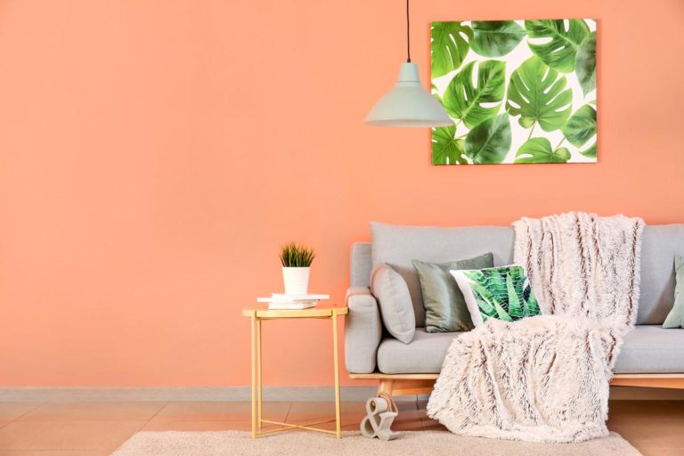 Il color pesca per le pareti: un tocco di fantasia e di buon umore in casa