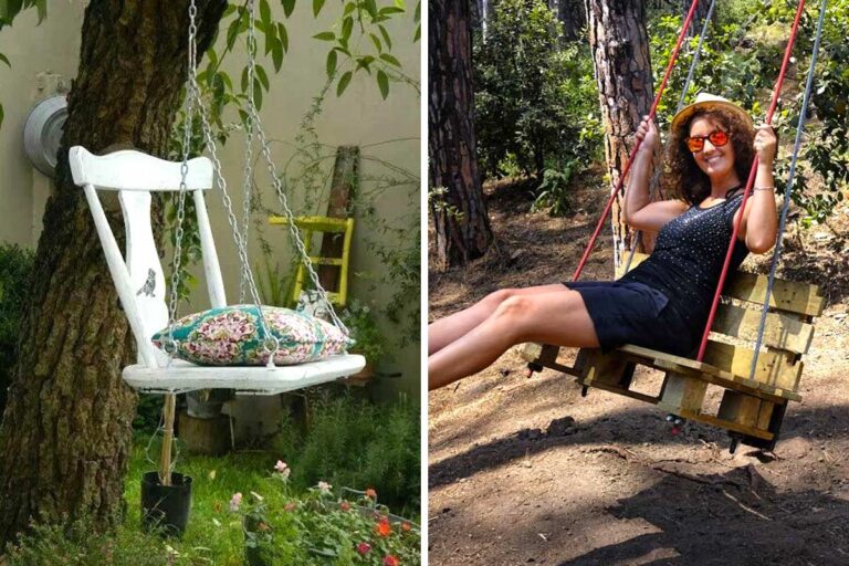 Decorare il giardino con originali altalene fai-da-te: lasciatevi ...